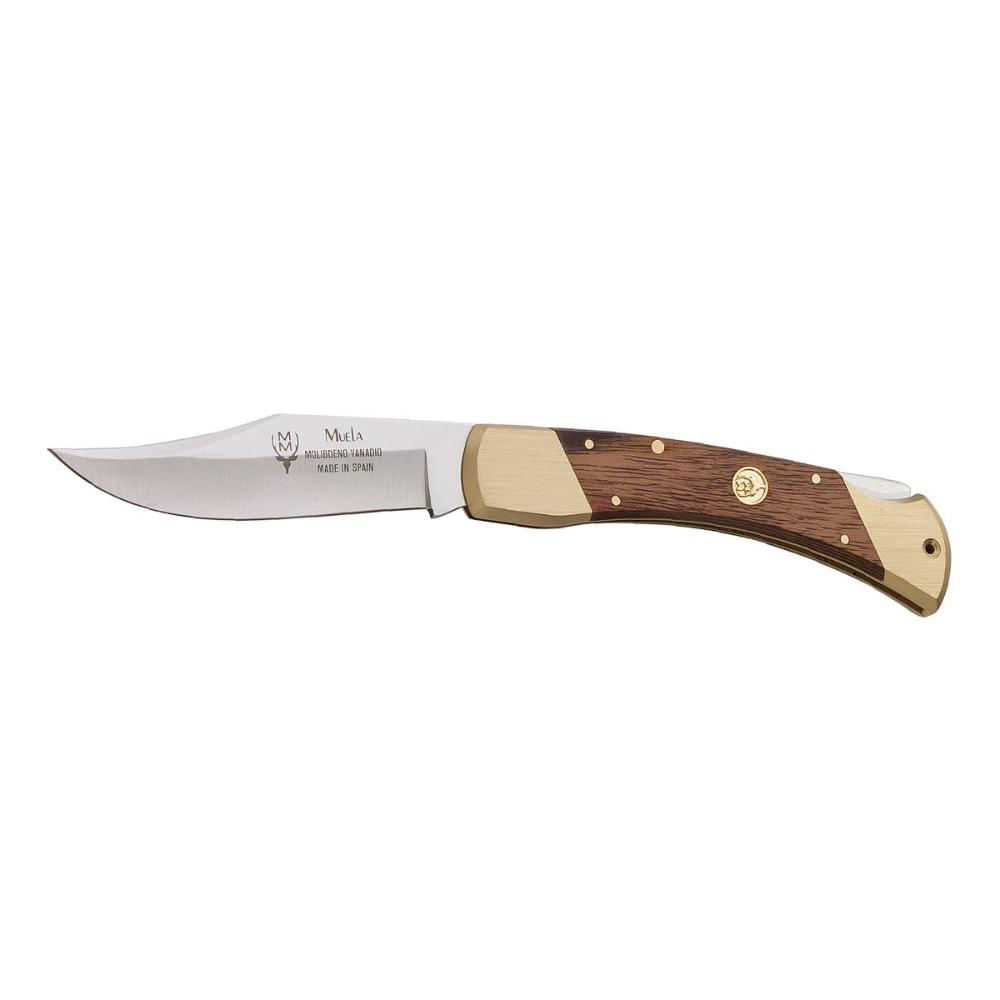 Muela | 10-M Lockback | Folding Knife | Wood and Brass Scales | GEARSUPPLY